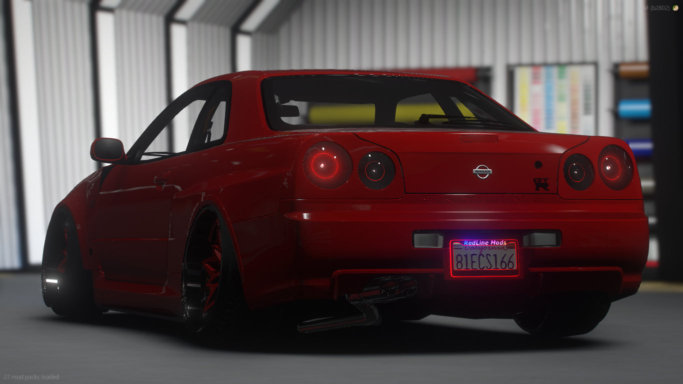 Nissan Skyline R34 Twin Turbo Stanced Edition – Fivem Car Store