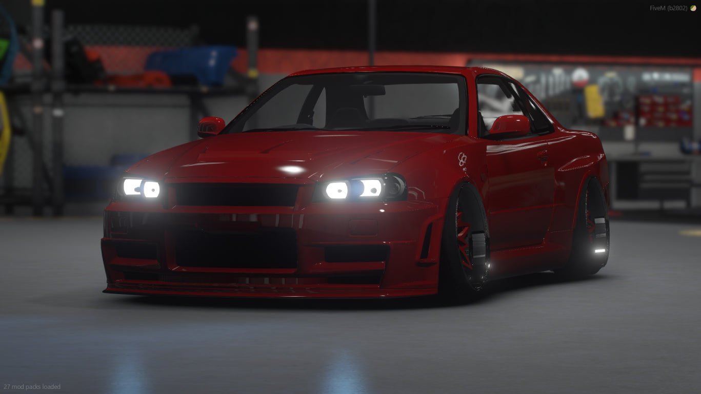 Nissan Skyline R34 Twin Turbo Stanced Edition – Fivem Car Store